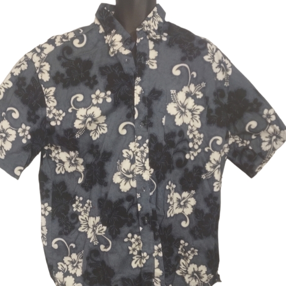 Tuki's Pareu | Shirts | Tukis Pareu Hawaiian Hibiscus Flower Print ...
